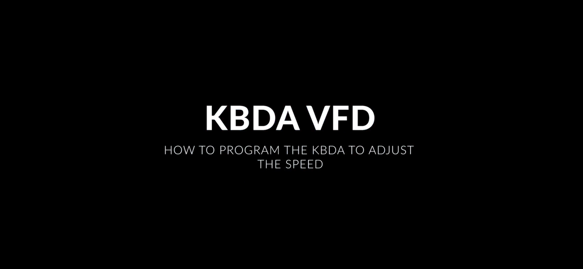 Reprograming KBDA VFD to Adjust The Speed Without a Potentiometer – CPE ...